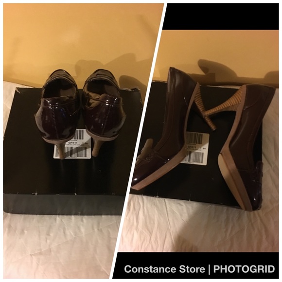 Colin Stuart | Shoes | Colin Stuart High Heel Loafer Shoes In Maroon ...